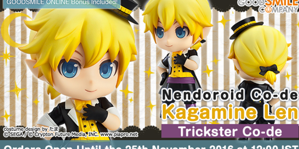 Nendoroid Co-de Kagamine Len: Trickster Version Now Available for Pre ...